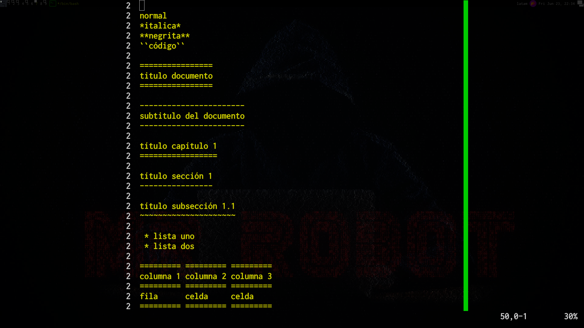 /reStructuredText/ texto re-estrucuturado
